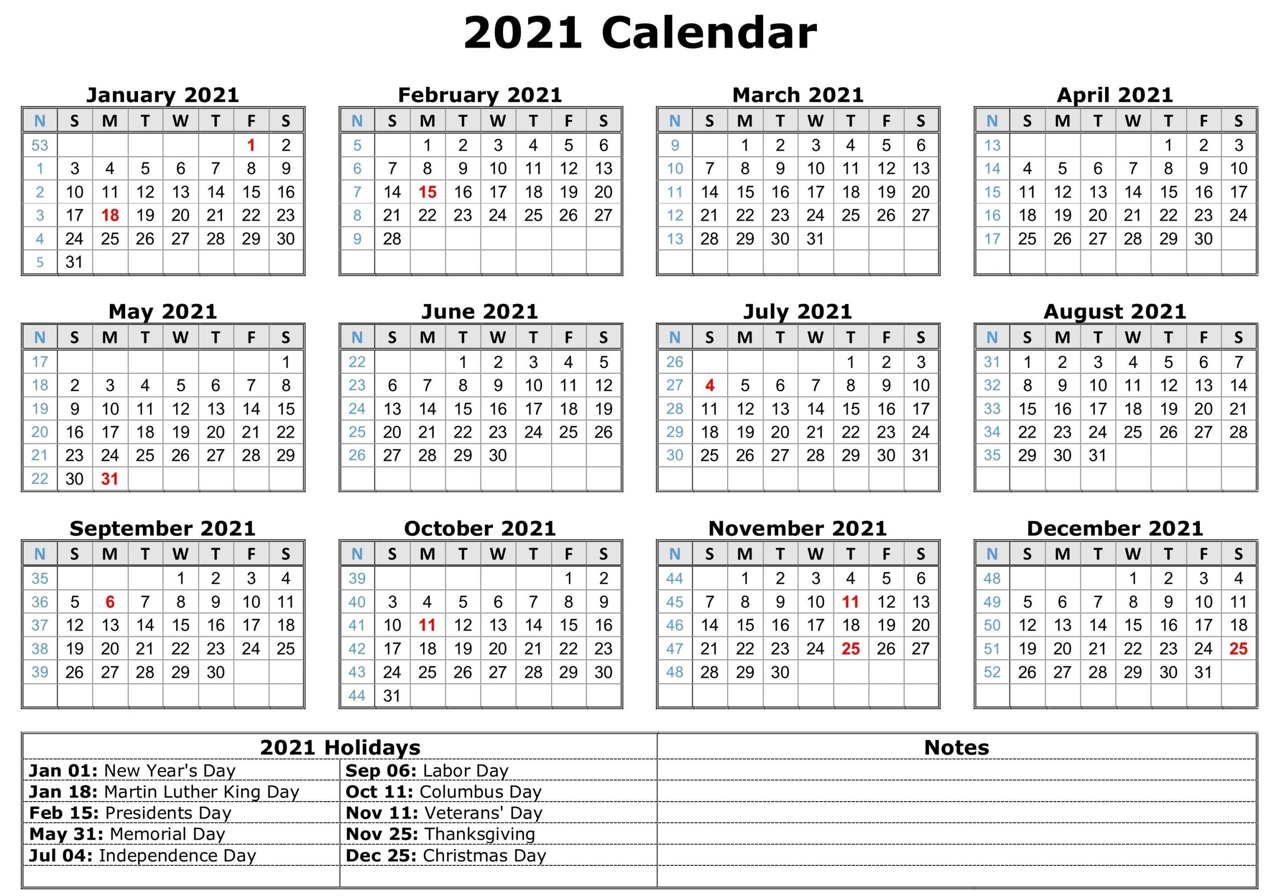 2021 Us Holidays Printable List | Calendar Template Printable 2021 Us Holidays Printable List | Calendar Template Printable
